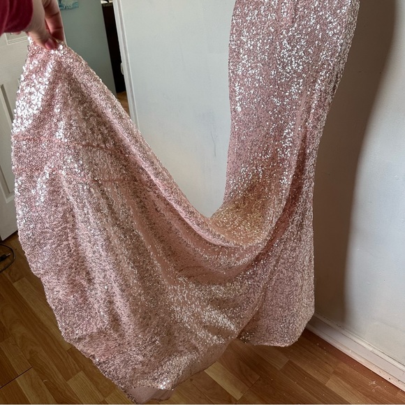 Jovani | Dresses | Jovani Pink Chrome Sequin Formal Dress | Poshmark